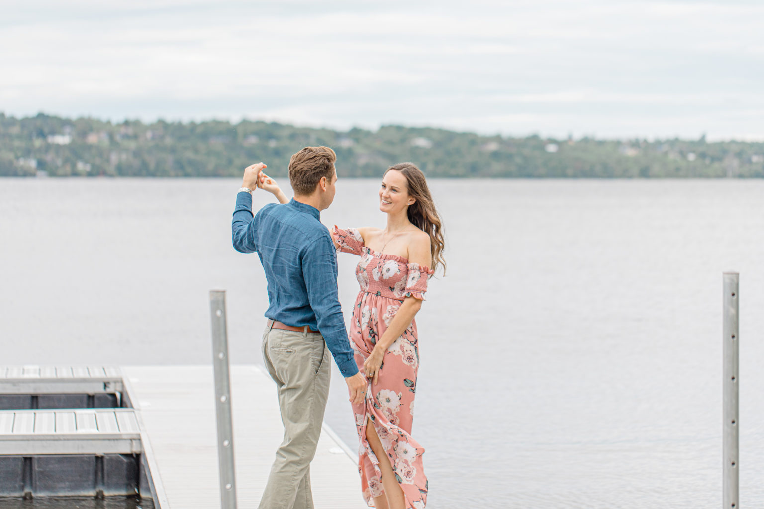 Cloudy Engagement Pinhey's Point - Grey Loft Studio