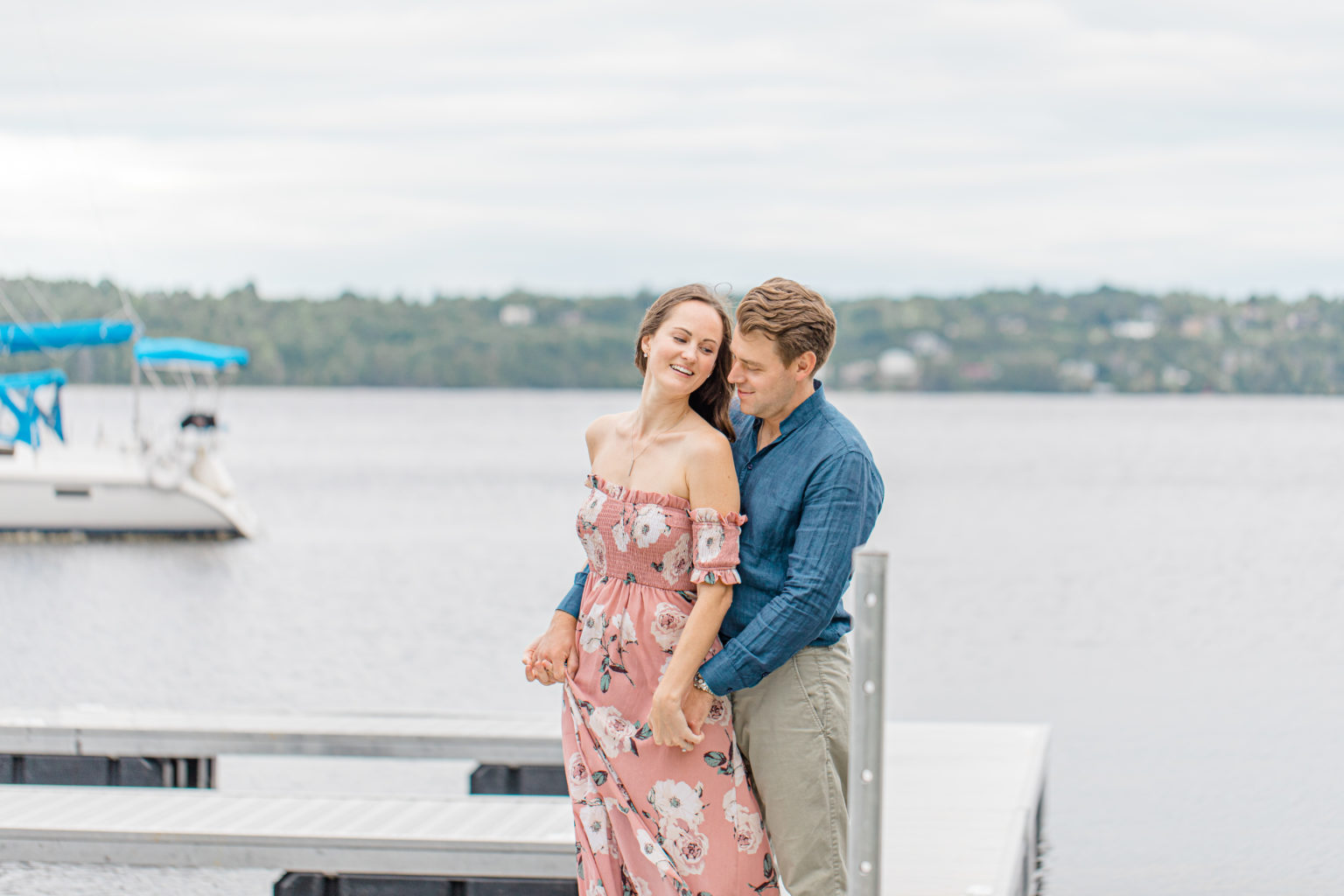 Cloudy Engagement Pinhey's Point - Grey Loft Studio